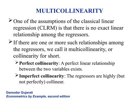 Regression Diagnostic I Multicollinearity Ppt