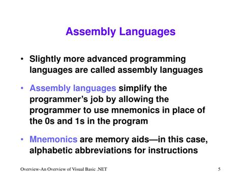 Ppt An Overview Of Visual Basic Net Powerpoint Presentation Free