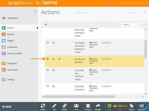 Configuring The Admin App Thinprint