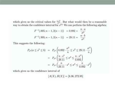 Innovative Methods For Confidence Interval Calculation Pptx
