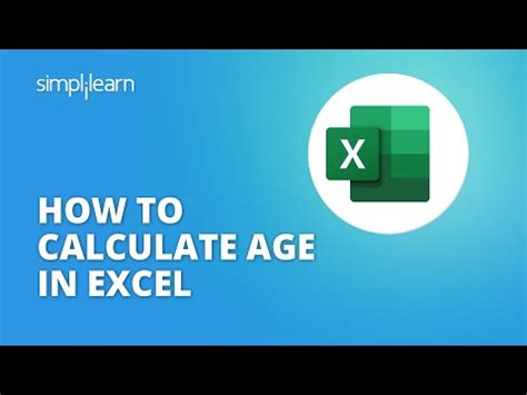 How To Calculate Age In Excel From A Date Of Birth Excel Tutorials For Beginners