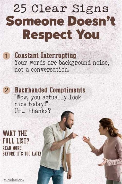 25 Clear Signs Someone Doesnt Respect You
