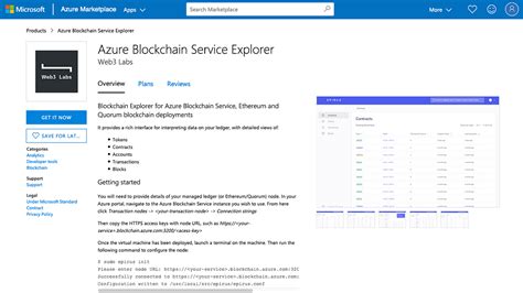 Azure Blockchain Service Explorer By Conor Web3 Labs Medium