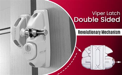 Amazon Com Safetech Hardware Two Sided Gate Latch W 2 Independent Latching Hooks For Added