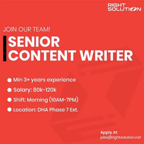 Fiona Javed On Linkedin Senior Content Writer Hiringnow Contentwriter Job2024 Writingjobs