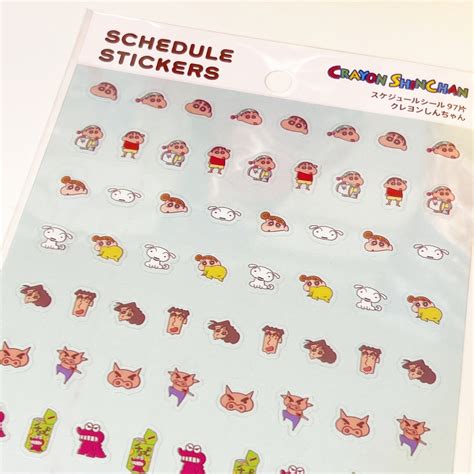 정품 짱구는 못말려 스케줄 미니 스티커 에이블리