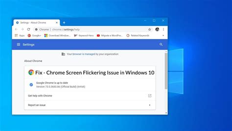 Fix Screen Flickering Issue In Chrome 73 Rchrome