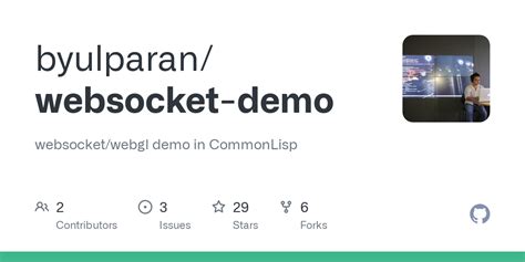 GitHub Byulparan Websocket Demo Websocket Webgl Demo In CommonLisp