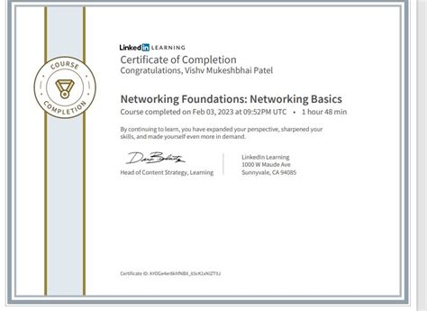 Vishv Patel On Linkedin Just Completed Networking Basics Course