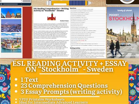 Esl Reading Comprehension Writing Activity Stockholm Sweden By Teach Simple