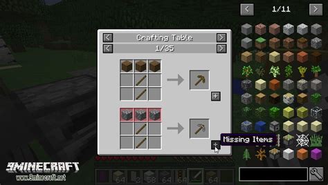 Just Enough Items Mod 1minecraft