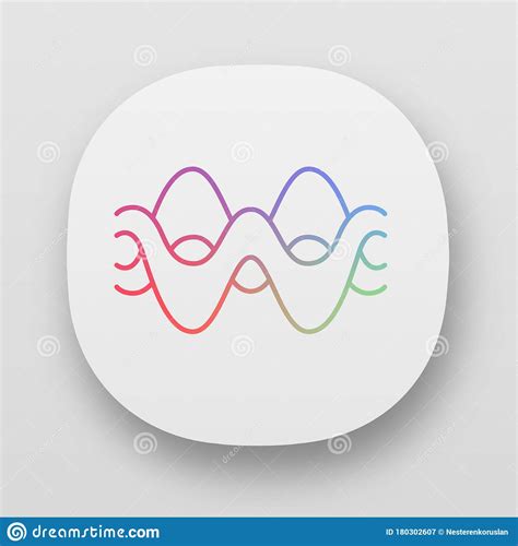 Overlapping Waves App Icon UI UX User Interface Abstract Energy