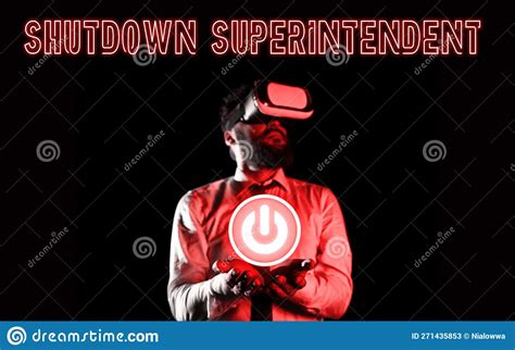 writing displaying text shutdown superintendent word for person who manages organization or