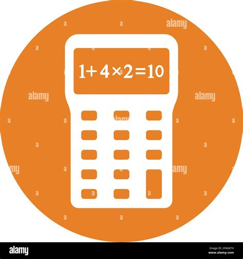 Digital Calculator Icon Vector Graphics Beautiful Meticulously