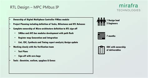Expert Rtl Design Services Mirafra Technologies