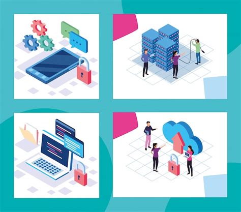 큰 데이터 평면 배경 무료 벡터