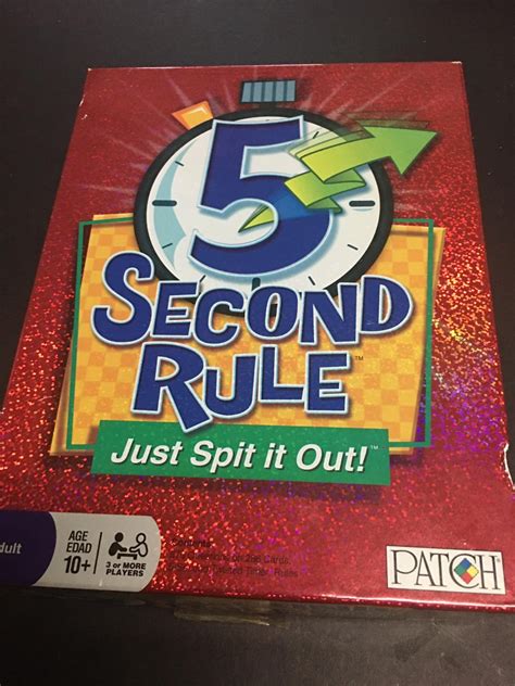 Patch 5 Second Rule Hobbies And Toys Toys And Games On Carousell