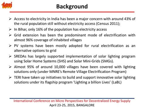 International Conference On Micro Perspectives For Decentralized Energy Supply April