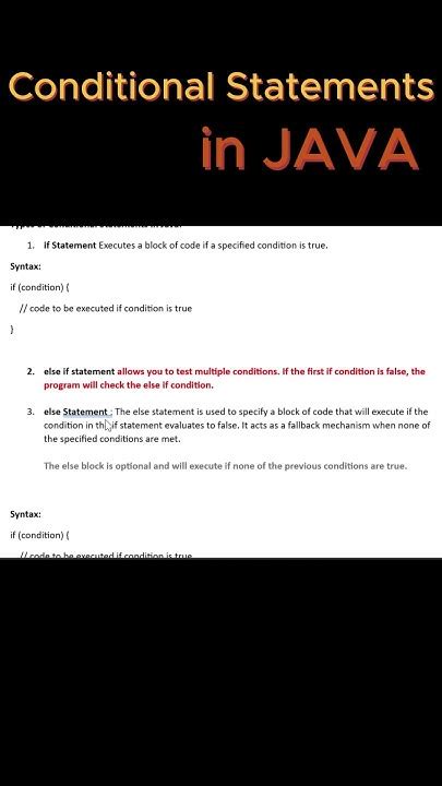 Day 660 Of Learning Javaconditional Statements In Javaifelse Ifelse Statements In Java