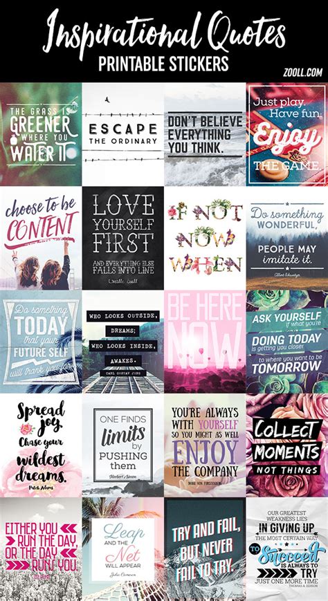 Inspirational Quotes Printable Stickers By Mysticemma On Deviantart