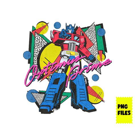 Transformers Optimus Prime 80s Retro Png Transformers Png Inspire