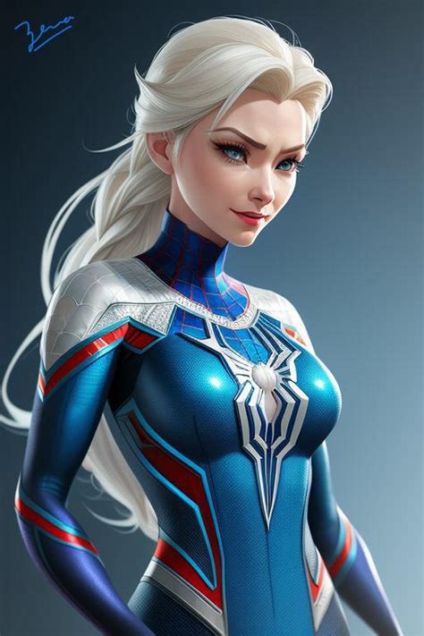 Elsa As Spider Man By Zena686 On Deviantart