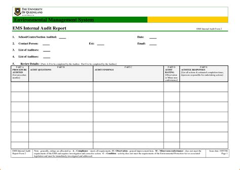 Internal Audit Report Template Stupendous Ideas Format In Iso Internal Audit Report