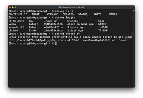 Docker System Df Error Snapshot Not Found · Issue 6509 · Dockerfor