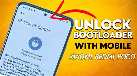 Xiaomi Unlock Bootloader Without Pc Mi Redmi And Poco ☑️ Youtube