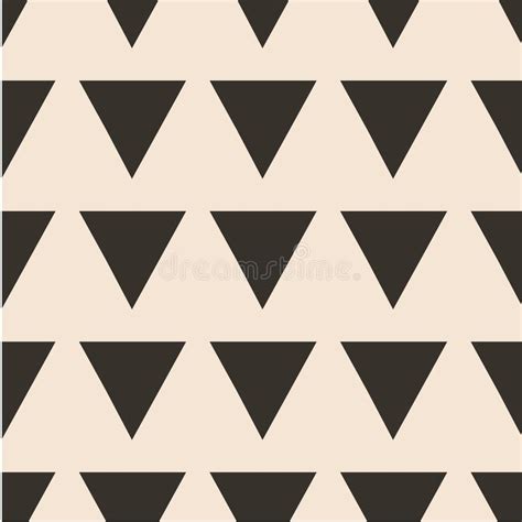 Vector Seamless Pattern With Triangles Modern Stylish Texture Repeating Geometric Tiles Stock