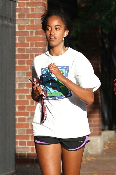 Malia Obama Jogs On Harvard Campus Photos