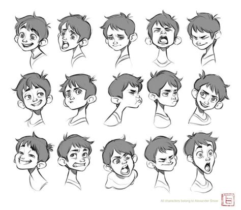 drawing facial expressions character design animation