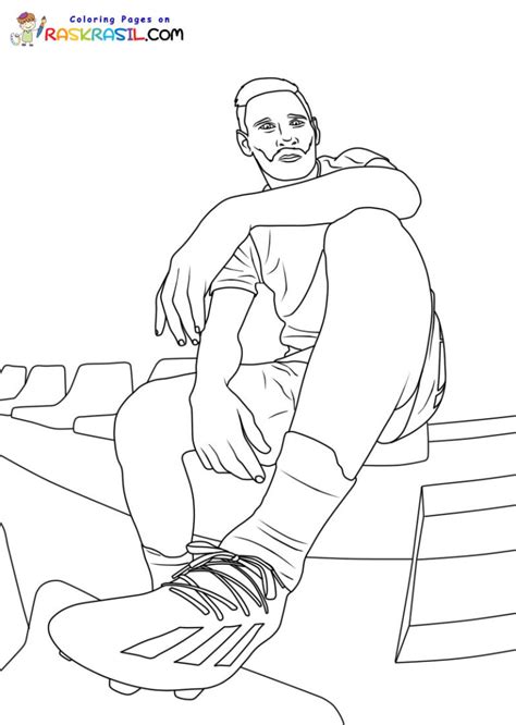 Coloriage Lionel Messi Imprimer