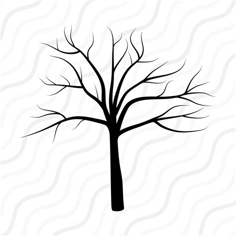 Bare Tree SVG Fall Tree SVG Dead Tree Svgtree With No Etsy Canada