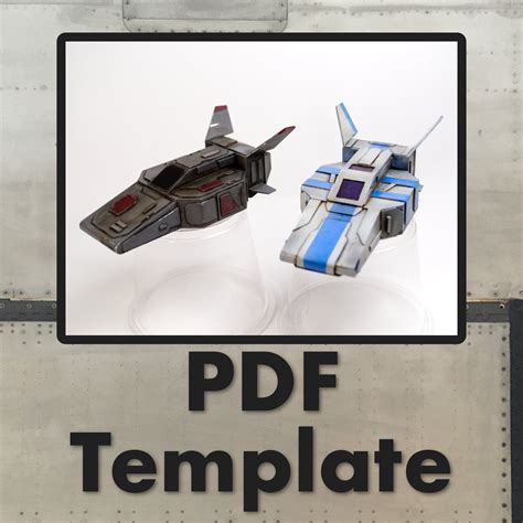 Vx 7 Dart Template And Instructions Etsy