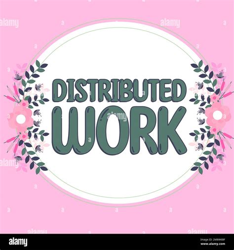Text Caption Presenting Distributed Work Business Approach Practiced By Enterprises Using