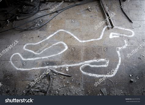 Crime Scene Body Outline