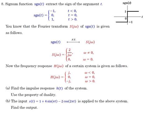 Solved Sgnt 1 8 Signum Function Sgnt Extract The Sign