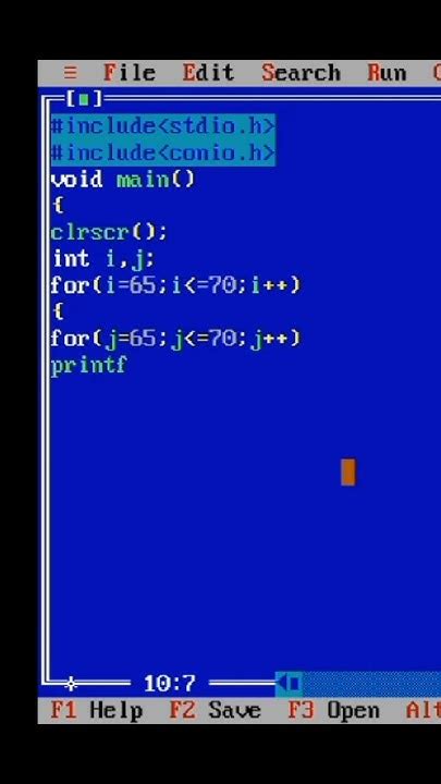 Cprogramming Nested For Loopprint Pattern English Alphabets Using