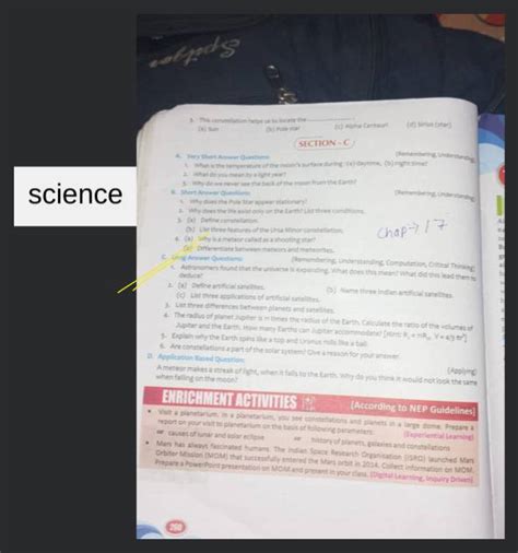 A Why Is A Meteor Called As A Shooting Star Chap →17 Filo