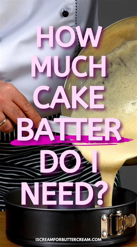 How Much Cake Batter Do I Need Per Pan Cake Batter Cake Pan Sizes