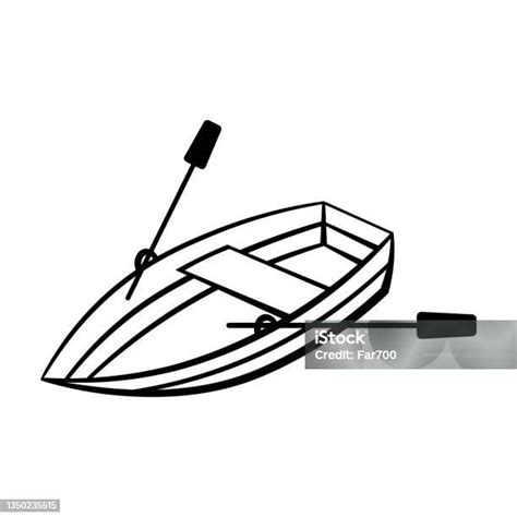 보트 아이콘입니다 블랙 윤곽 실루엣 위쪽 및 측면 보기 벡터 플랫 그래픽 선형 손으로 그린 그림 흰색 배경의 격리된 개체입니다