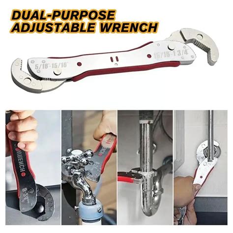 조정 가능한 매직 렌치 다기능 빠른 파이프 수리 이중 사용 핸드 파이프 홈 렌치 플라이어 퀵 스냅 라이브 9 45mm Aliexpress