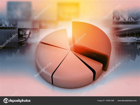 Business Pie Graph Chart Render Financial Background Stock Photo By Bluebay2014 184851568