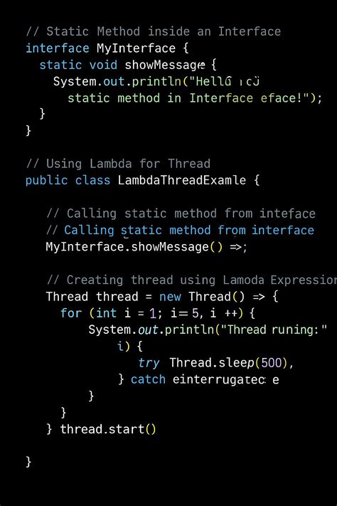 💡 Exploring Static Methods In Interfaces And Threads Using Lambda Shantanu Shinde