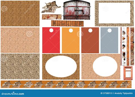 Grunge Vintage Scrapbook Elements Stock Illustration Illustration Of Memory Grunge 3758013