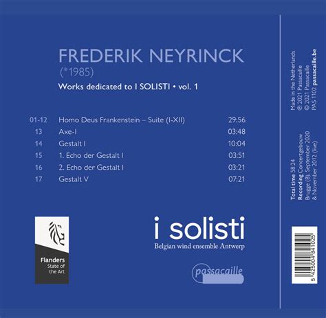 The Flemish Connection Frederik Neyrinck Vol 1 Passacaille