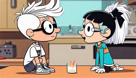 Loud House Lincoln Loud White Hair Kissing His 3d By Cesbo32596 On