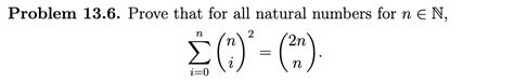 Solved Problem Prove That For All Natural Numbers For Chegg Com