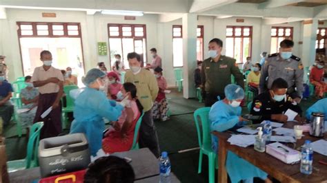 ရွာငံမြို့နယ်တွင် ကိုဗစ် ၁၉ ရောဂါ ကာကွယ်ဆေး ဆက်လက်ထိုးနှံပေး Information And Public Relations